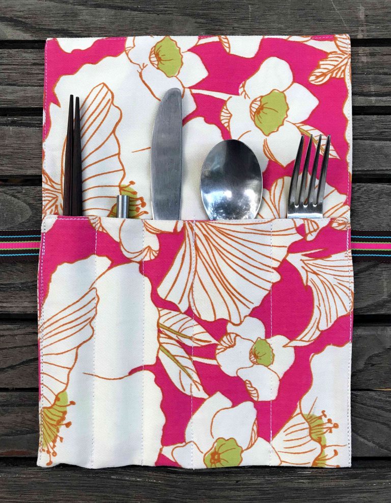 How to Sew a Simple and Inexpensive Utensil Roll - Zero-Waste Chef