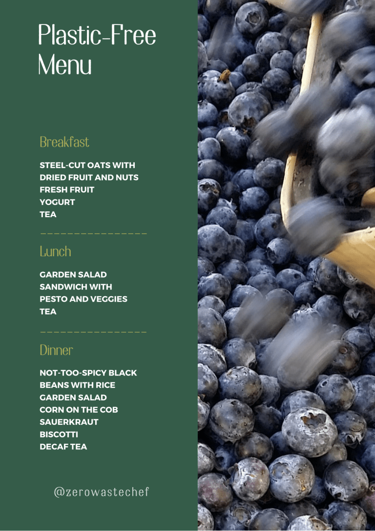 What I Eat in a Day: Plastic Free July Challenge - Zero-Waste Chef