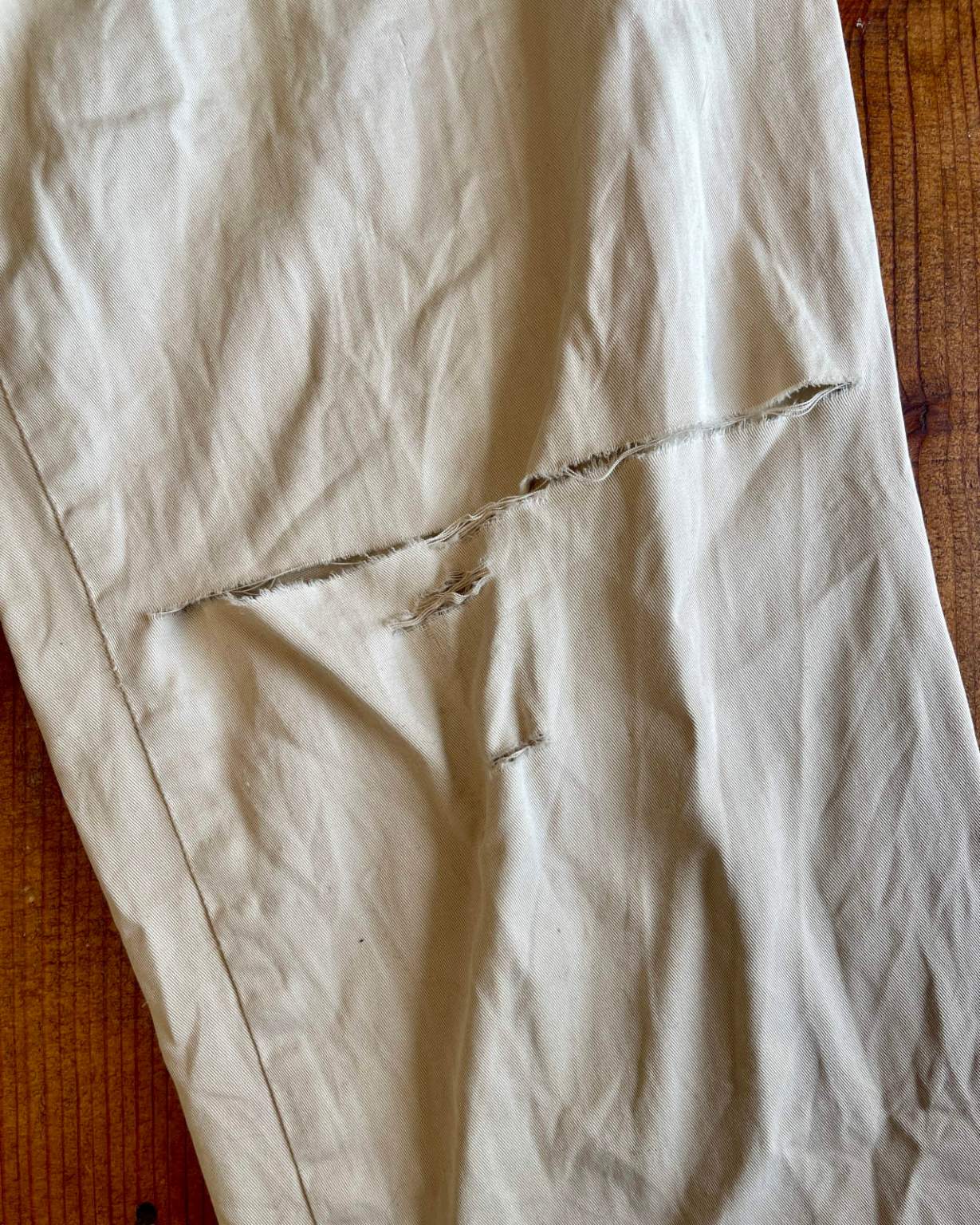 How to Patch Sad Ripped Pant Legs - Zero-Waste Chef